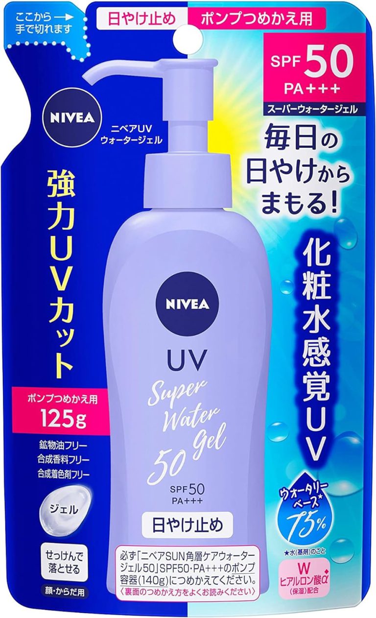 Nivea UV Super Water Gel Sunscreen SPF50 PA+++ 125 gm (Refill Pack ...